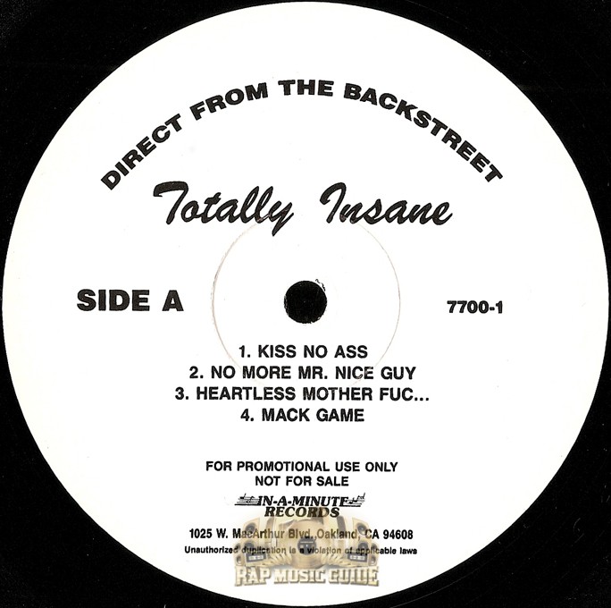 Totally Insane - Direct From The Backstreet: Record | Rap Music Guide
